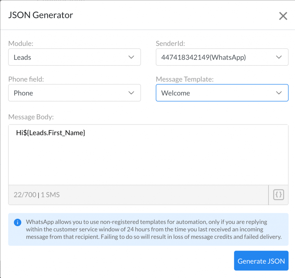 Understanding The JSON Payload Configuration For Automation SMS Magic 